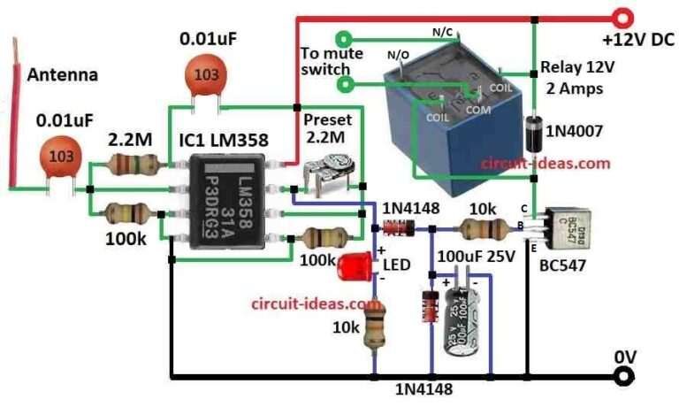 Cellphone Triggered Car Amplifier Auto Mute Circuit - Circuit Ideas for You
