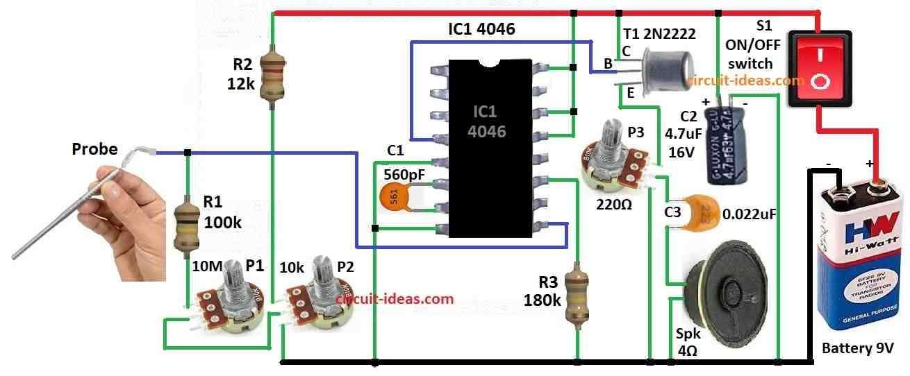 Acupuncture Point Locator Circuit - Circuit Ideas for You
