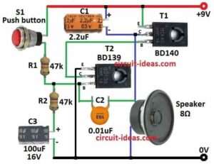 Simple Siren Circuit - Circuit Ideas for You