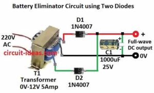 Simple Battery Eliminator Circuits using 3 Methods - Circuit Ideas for You