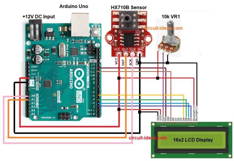 Arduino Air Pressure Circuit with Sensor HX710B - Circuit Ideas for You