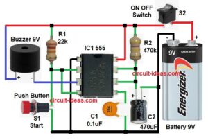 5 To 20 Minutes Alarm Timer Circuit - Circuit Ideas for You