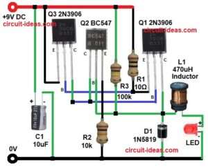 Switch Mode LED Driver Circuit using Transistors - Circuit Ideas for You